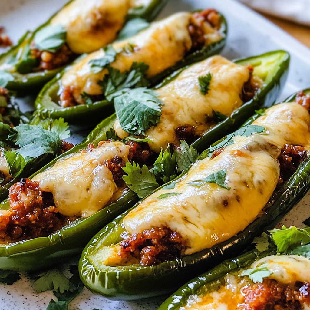 Cheese and Chicken Sausage Stuffed Jalapeños